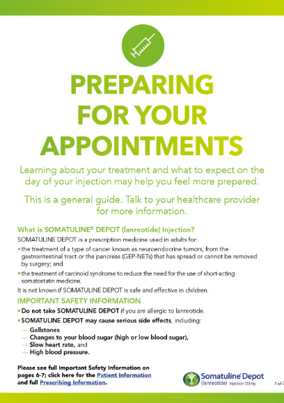Patient Support & Resources | Somatuline® Depot (lanreotide)